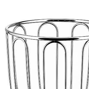 Alessi 370/19 - Design Wire-Worked Citrus Fruit Holder, 18/10 Stainless Steel, Ø 19 cm