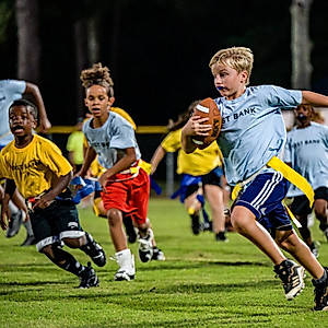 Flag Football Set, 14 Player Football Flags and Belts Set, Includes 14 Belts, 28 Football Flags, 4 Cones, 8 Disc Cones (14 Players)