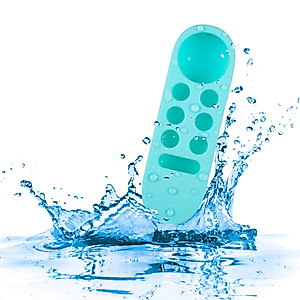 Glow Remote Cover Replacement for Google Chromecast TV 2020 Release Voice Remote, 2-Pack Silicone Protective case with Lanyard (Mint Green and Glow Green)