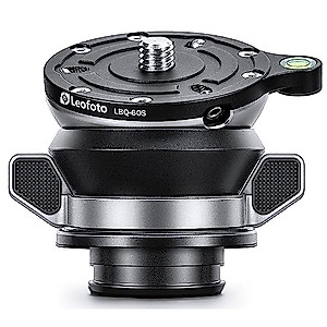 Leofoto LBQ-60S 60mm Leveling Base Half Ball Quick Adjust Leveler Head for Mr Q Ideal for LQ-324C & LQ-365C