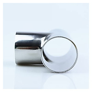 C'EsTBon 16/19/22/25/28/32/38/45/51/63/76/102mm Pipe OD Butt Weld Tee 3 Way Connector Sanitary Pipe Fitting SUS304 Stainless Homebrew Joyous (Size : 45mm Pipe OD)