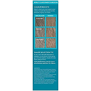 Just For Men M10 Sandy Blond mustache and beard brush in hair gel