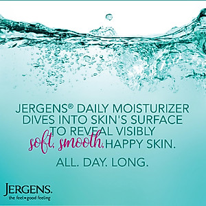 Jergens Daily Moisture Dry Skin Moisturizer, Hand and Body Lotion, with HYDRALUCENCE blend, Silk Proteins, and Citrus Extract, 21 Oz