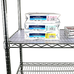 PVC Shelf Liners for Wire Shelving, 4 Pack, Clear Shelf Liners, for Shelf Size 30" x 12" (Actual Cut Size 29" x 11")