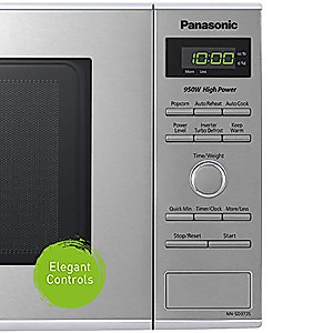 Panasonic Microwave Oven NN-SD372S Stainless Steel Countertop/Built-In with Inverter Technology and Genius Sensor, 0.8 Cu. Ft, 950W