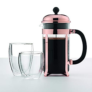 Bodum Pavina Glass, Double-Wall Insulated Glasses, Clear, 8 Ounces Each (Set of 2)