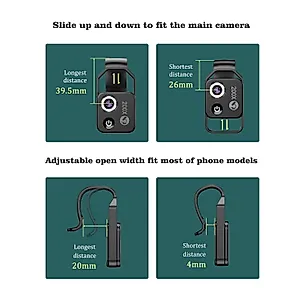 Phone Microscope with CPL Lens/LED Light, Nano Zoom 200X Pocket Microscope Camera Attachment with Universal Clip for Most iPhone/Andriod Phone - The Best Gift to Enjoy Microworld for Kids and Adults