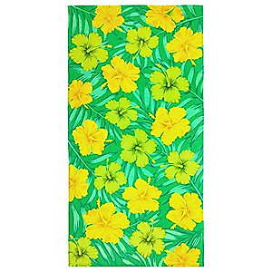 Kaufman - Colorful, Soft, Absorbent 30"X60" Hibiscus Fiber Reactive Beach Towel with ENDHEM - 4 PC Pack - 1427-4PK