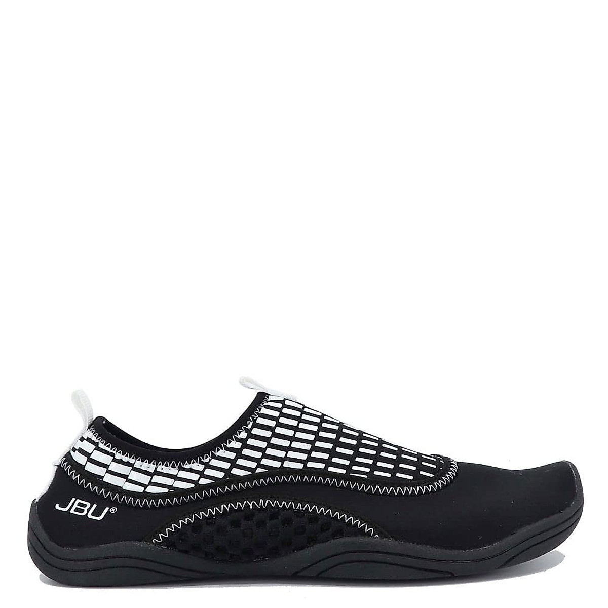 JBU by Jambu Women's Fin Water Ready Shoe, Black/White Print, 8.5