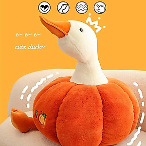 Yaafency Cute Stuffed Animals Plush Toys,Stuff Pumpkin Duck Plushies Soft Cuddly Gift for Kids Girls Boys
