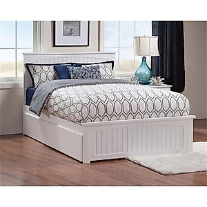 Leo & Lacey Urban Queen Storage Platform Bed in White