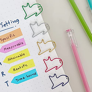allydrew Paper Clips Bookmarks for Office Home School (Set of 50), Cats