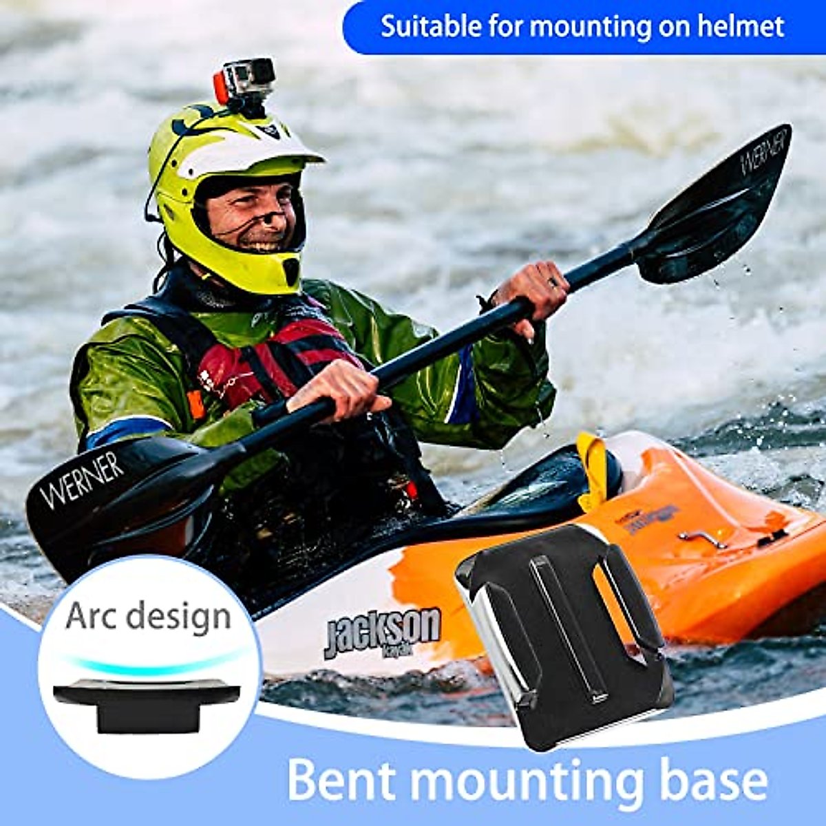 Helmet Adhesive Sticky Mount for Insta360, 3M Sticky Pads Mounts Compatible with Gopro, Insta360 ONE X3, X2, X, RS, R, GO 2 and DJI OSMO Action 2 Helmet Attachment