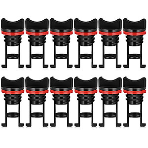 Boao Nylon Kayak Drain Plugs Thread Drain Plugs for Kayak Dinghy Canoe Boat (Red, 12 Pieces)