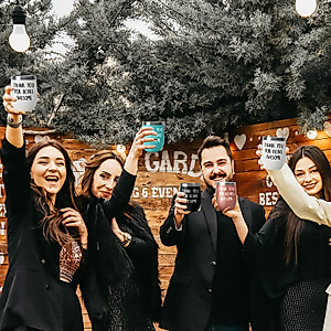 Gtmileo Thank You Gifts, 4 Pack Thank You For Being Awesome Stainless Steel Insulated Wine Tumbler, Christmas Birthday Appreciation Gifts for Women Coworker Teacher Employee Friends(12oz, Multi Color)