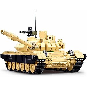DAHONPA T-72B3 Main Battle Tank Army Building Block(770 PCS),WW2 Military Historical Collection Model with 3 Soldier Figures,Toys Gifts for Kid and Adult.