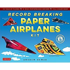 Record Breaking Paper Airplanes Kit: Make Paper Planes Based on the Fastest, Longest-Flying Planes in the World!: Kit with Book, 16 Designs & 48 Fold-up Planes