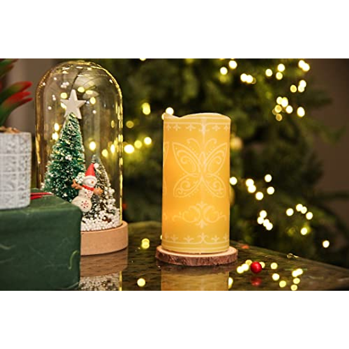 State & Water Miracle Encanto Inspired LED Candle, Real Wax Exterior, 6" Tall, Batteries Included