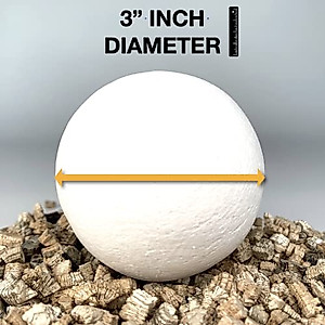 Premium Ceramic Fiber Fire Balls for Fire Bowl - (Set of 15-3” in Diameter Ball) Perfect Modern Decor Accessory Round Sphere for Fire Pit/Fire Table/Indoor & Outdoor Fireplace (Black)