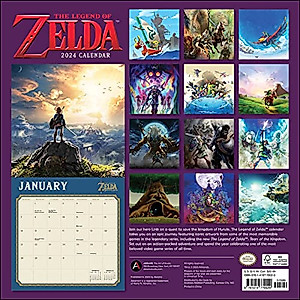 Legend of Zelda 2024 Wall Calendar