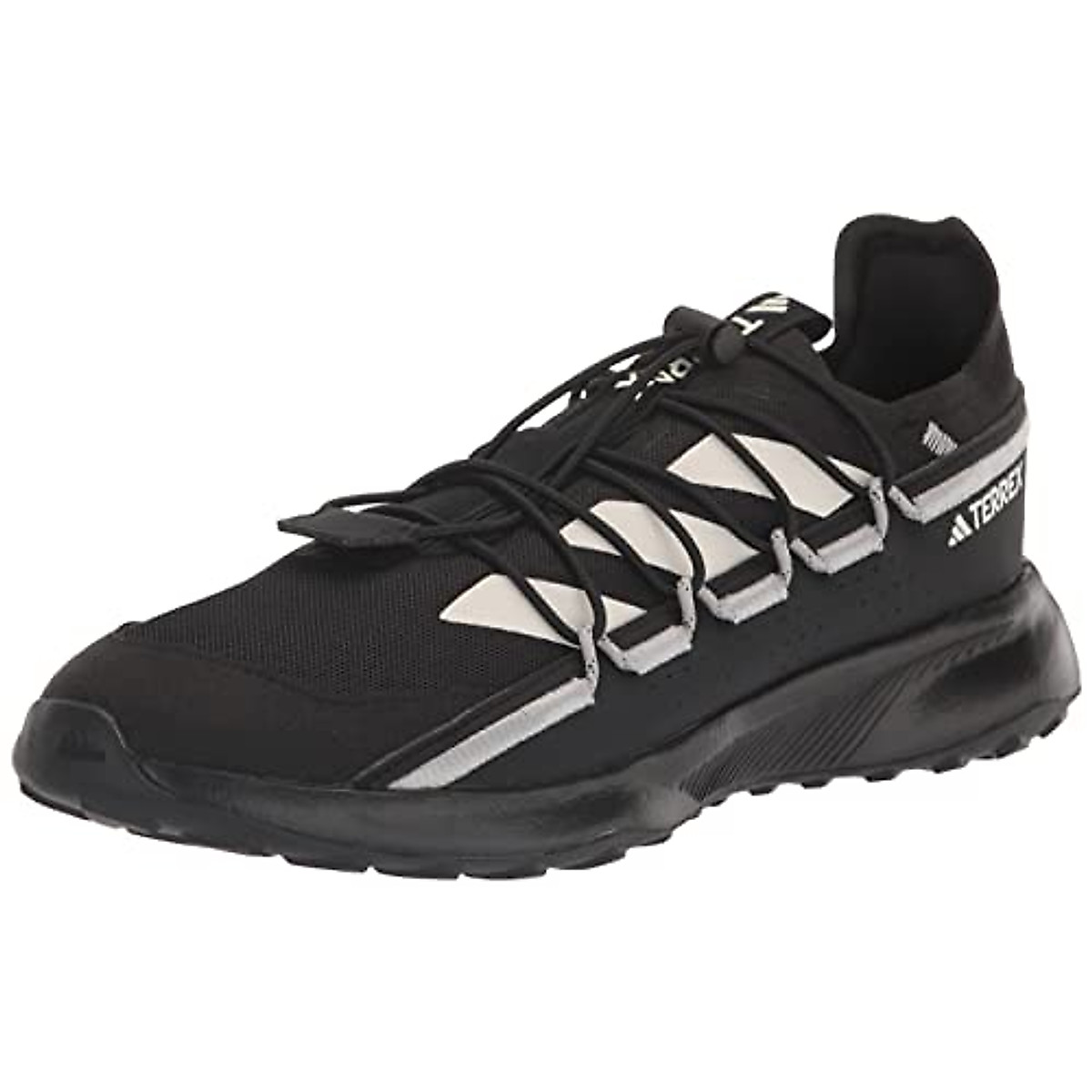 adidas Men's Terrex Voyager 21 Travel Hiking Shoe, Black/Chalk White/Grey, 11.5