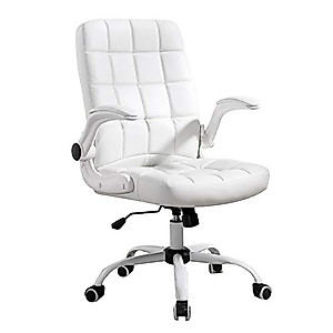 ECBETCR Chair Office Chair Ergonomic Swivel Home Office Furniture Swivel Chair Office Chair with Adjustable Armrest and Lumbar Support, Ergonomic High Back Faux Leather Computer Desk Chair