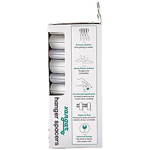 Xangar 60 Pack Hanger Separators, Silver