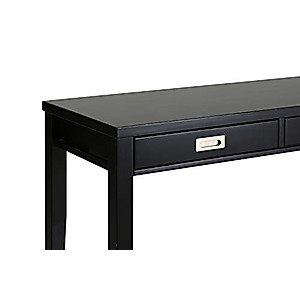 Amazon Brand – Stone & Beam Modern Home Office Writing Desk with Recessed Metal Handles, 48"W, Black