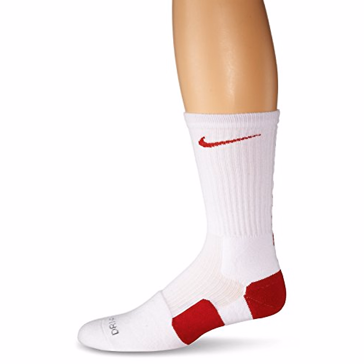 Nike Elite Basketball Crew (L) Mens Style: SX3693-160 Size: XL 8-12 White(Varsity) Red MENS