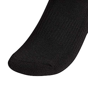 adidas Women's Athletic Cushioned No Show Socks with Arch Compression (6-Pair), Black/Aluminum 2, Medium