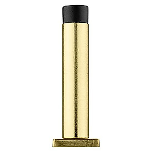 National Hardware N830-528 Reed Door Stop, 3", Brushed Gold with Matte Black Tip