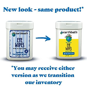 earthbath, Hypo-Allergenic Dog Eye Wipes – Fragrance Free Tear Stain Remover for Dogs, Made in USA, 100% Cruelty Free Eye Wipes for Dogs, All Natural Pet Eye Wipes, Cat & Dog Wipes – 25 Count (1 Pack)