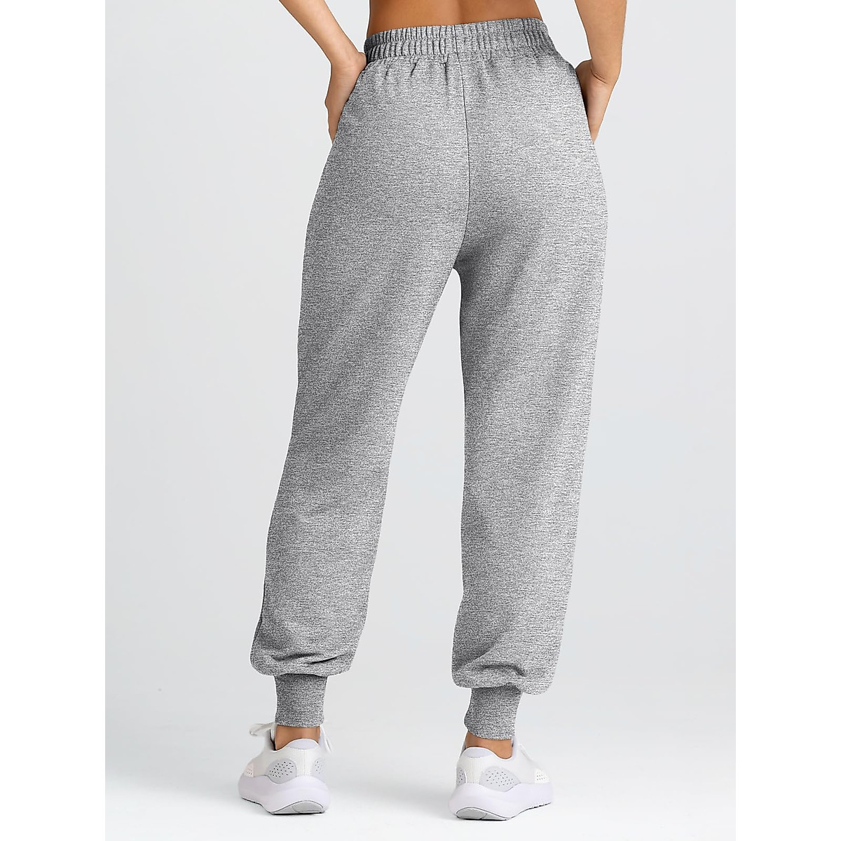Yovela Sweatpants Women Baggy High Waisted Sweat Pants Fall Clothes Casual Joggers Y2k Aesthetic 2025 Winter Spring Fashion Trendy Warm Outfits Cute Comfy Tall Trousers with Pockets Grey XL