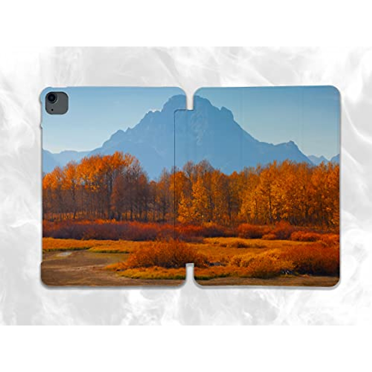 Mountain Autumn Leaves Nature case Compatible with iPad Mini Air Pro 7.9 8.3 9.7 10.2 10.9 11 12.9 inch Pattern Cover New 2022 2021 Trifold Stand 3 4 5 6 7 8 9 Generation 187 (10.9" Air 4)