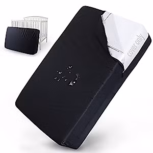 Crib Mattress Bags for Moving, Waterproof Heavy Duty Crib Mattress Storage Bag, Zippered Reusable Crib Mattress Cover for Moving and Storage, Black …
