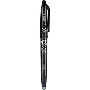 Pilot, FriXion Ball Erasable & Refillable Gel Ink Pens, Fine Point 0.7 mm, Pack of 6, Black