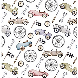 Stesha Party Race Car Birthday Gift Wrapping Paper - Folded Flat 30 x 20 Inch - 3 Sheets