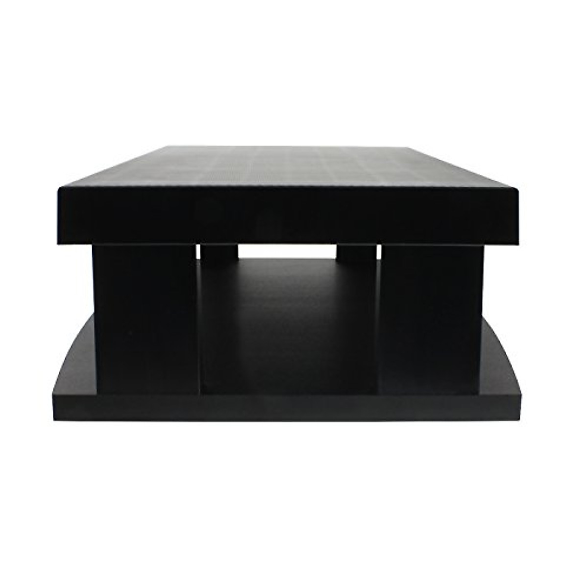 Aleratec Heavy Duty TV Stand 2-Tier | For Flat LCD/LED TV Rotating Swivel Stand 2-Tier up to 132 lbs | 20.75in x 11in | Home Theatre, Monitor, Desktop, TV & Gaming Console Stand | 360° Rotation Swivel Rack Television Stand