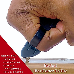 The Dani Blade, Box Cutter | Patented Hand Mounted Self-Retracting Utility Knife| Inhanced Design For Safety & Control, Easy To Use, Perfect For Every Cutting Job.