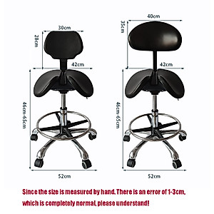 JMYSD Ergonomic Split Saddle Stool Dentist Chair Dental Stool Height Adjustable for Hospital Laboratory Salon Office Home,B1