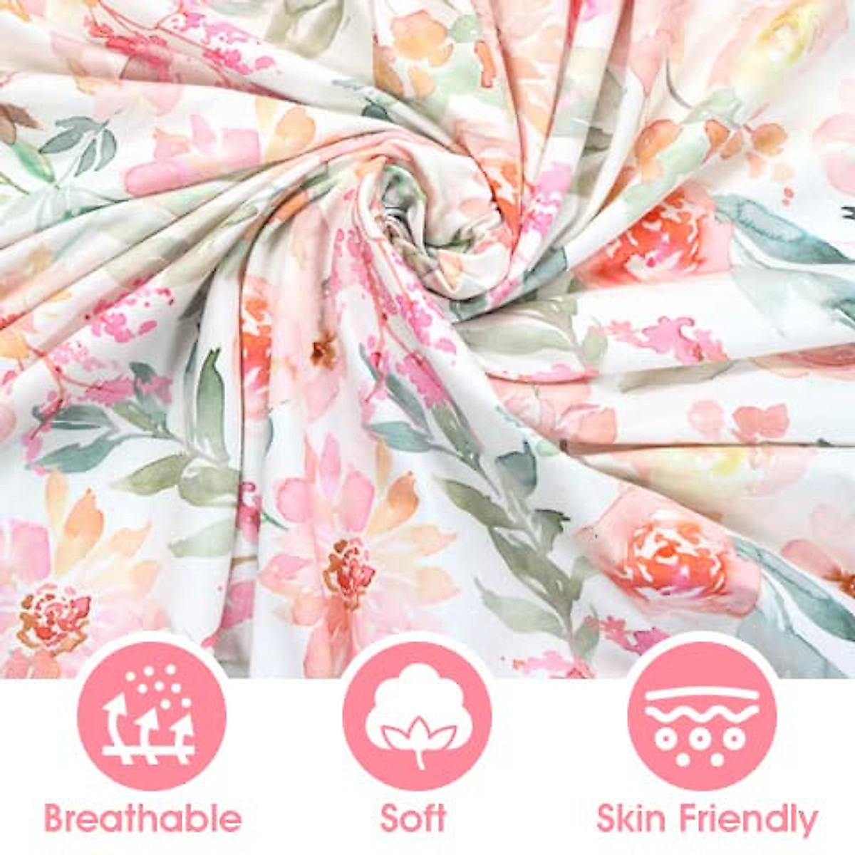 Crib Sheets for Girls – Luxuriously Soft Cotton Blend Crib Sheet for Girl Crib Sheet Mattress & Toddler Sheet by Max&So