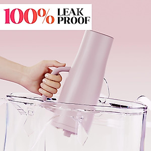 FOHGEE 40oz Tumbler with Handle and Straw Lid【Magnetic lid + Removable built-in straw】100% Leak-proof Travel Coffee Mug, Stainless Steel Insulated Cup, Keeps Cold for 24Hrs (ChillWave Pink Dream)