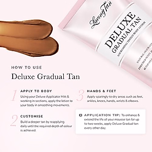 Loving Tan Deluxe Gradual Tan Lotion, Dark- Natural Looking Self Tanner, Professional Strength Sunless Tanner, 7+ Self Tanning Applications per Bottle- Cruelty Free, Naturally Derived DHA- 5.07 Fl Oz
