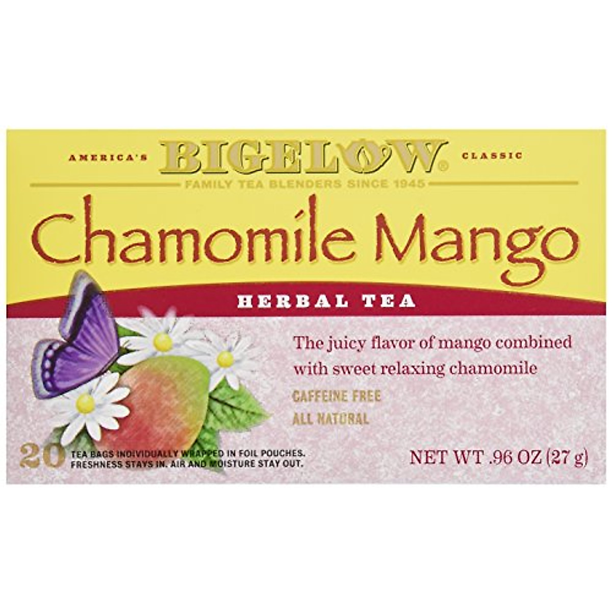 Bigelow Tea Chamomile with Mango Tea, 20 ct