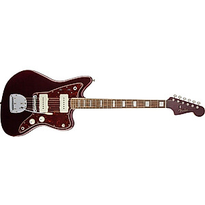 Fender Troy Van Leeuwen Jazzmaster Electric Guitar, with 2-Year Warranty, Oxblood, Bound Rosewood Fingerboard
