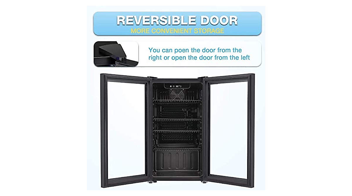 Antarctic Star 100 Can Beverage Refrigerator - Compact Cooler