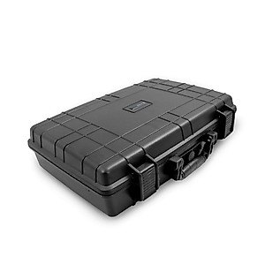 Casematix Waterproof Mixer Carry Case Compatible with Rode Rodecaster Pro Podcast Production Studio and Adapter - Hard Carry Case With Padded Foam