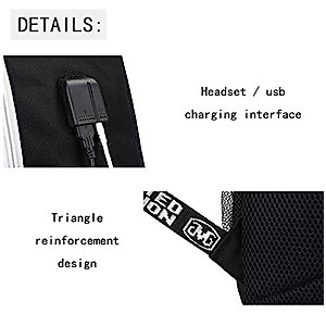 Gmoke Cartoon Canvas Laptop Backpack for Teen, Backpack for Women Men with USB Charging Port. (Blue8)