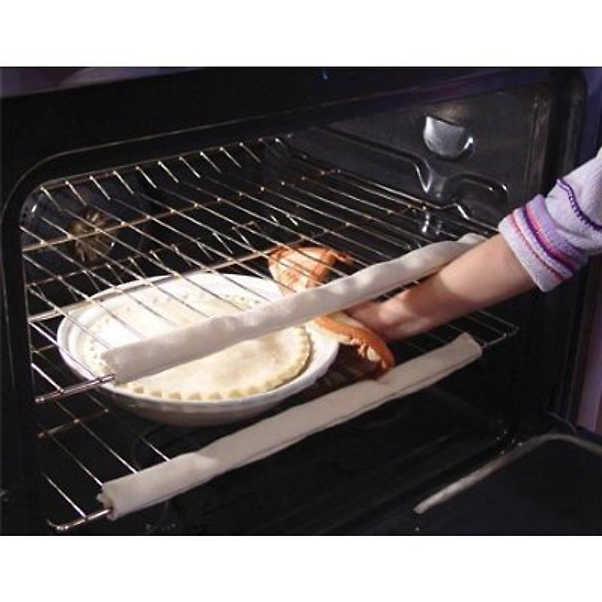 Oven Rack Guards - Cool Touch by Jaz 18" Extra Long Oven Rack Guards (Pack of 2)