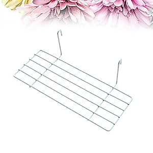 3pcs White Hanger Photo for Panel, Mountable Shelf, Panel Xcm Artworks Mount Mesh Flower Storage Office Size Mounted X Wire Picture Grille, Small, Organizer Frame Display, with